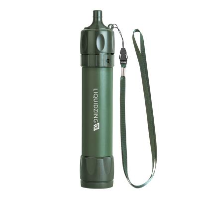 China Backpacking Water Filter Straw For Hiking Activated Carbon for sale