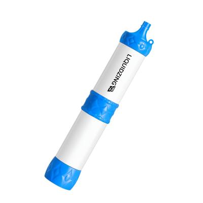 China BPA Free Survival Straw Water Filter Activated Carbon Hollow Fiber for sale
