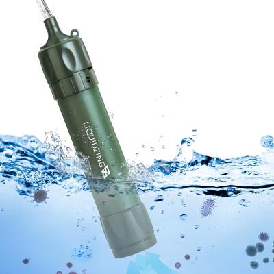 China Portable Survival Straw Water Filter Water Solutions For Hiking Camping Travel Emergency Preparedness for sale