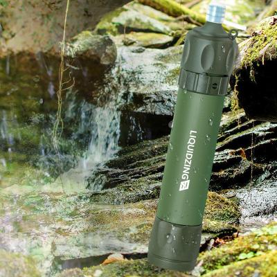 China Personal Water Filter Straw Outdoor Portable Filtration Emergency Survival Gear for sale