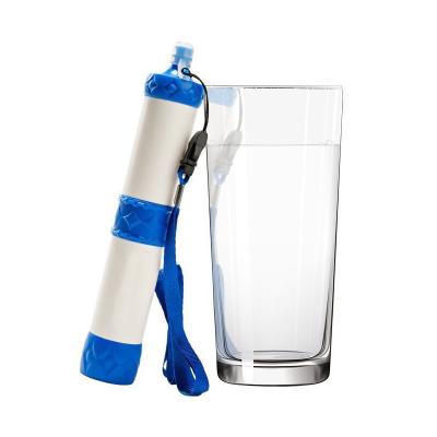 China UF Membrane Solutions Straw Water Filter 0.17 LBS Blue White for sale