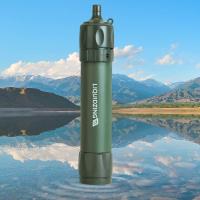 China BPA Free Carbon Fiber Water Filter Straw 0.01 Micron Turbidity Reducing for sale
