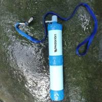 China Outdoor Water Filter Personal Water Filtration Straw Emergency Survival Gear Water Purifier For Camping Hiking Climbing for sale