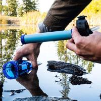 China 1500L CE Camping Filter Bottle 210 Gram Hollow Fiber Activated Carbon for sale