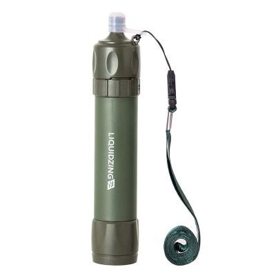 China Personal Mini Portable Survival Filter Straw 0.01um Emergency Use for sale