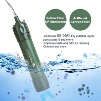 China CE Outdoor Water Filter Straw For Camping  Green 0.12 LBS for sale