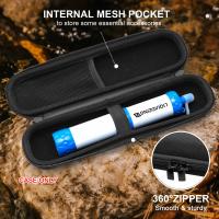 China Hard Zipper Small Travel Case Waterproof For 1500L Life Straw for sale