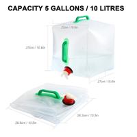 China OEM Collapsible Camping Water Bag Portable TPU Foldable Water Bag for sale