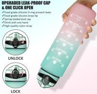 China CE Plastic Sports Water Bottles Gym Time Stamped Water Bottle for sale