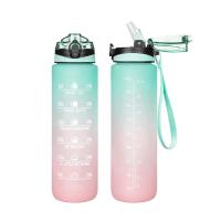 China Frosted 32 Oz Water Bottle With Time Mark Bounce Cover Leakproof Cup for sale