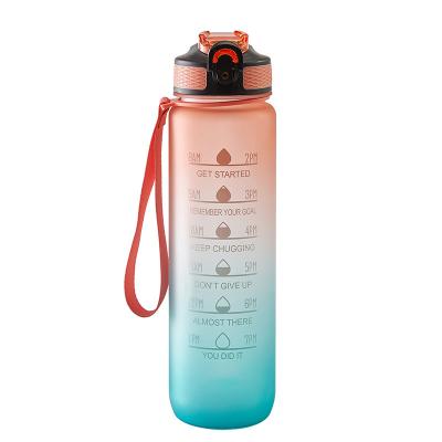 China Durable Plastic Sports Water Bottles Kids PC 64 Oz Motivational Water Bottle for sale