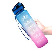 China 46oz 64oz Insulated Time Marked Water Bottle With Motivational Time Marker Gradient Color for sale