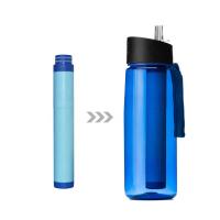 China 1500L CE Camping Filter Bottle 210 Gram Hollow Fiber Activated Carbon for sale