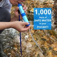 China 1000L Portable Water Filter Straw Replacement ABS Emergency Preparedness for sale