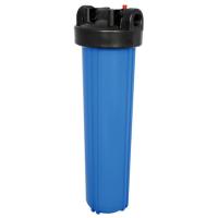 China 220V 20 Inch Big Blue Water Filter 39*23*73cm 0.4MPa Domestic Water Filter for sale