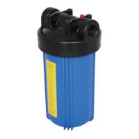 China 220V 20 Inch Big Blue Water Filter 39*23*73cm 0.4MPa Domestic Water Filter for sale
