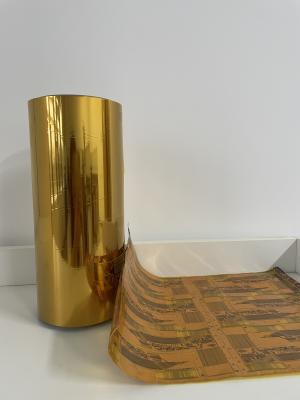 China RoHS General Copper Clad Polyimide Film Roll Yellow For Adhesive Tapes Heat Resistance for sale
