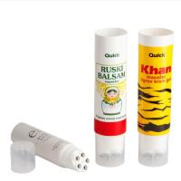 China 5 Layer Cosmetic Soft Tube PE Packaging with Stainless Steel Ball Roller 15-150ml Volume Customizable for sale