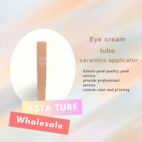China D19mm PE Plastic Eye Cream Tube with Ceramics Applicator - Round Shape Cosmetic Packaging (5,000-10,000 MOQ) for sale