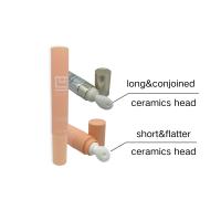 China D19mm PE Plastic Eye Cream Tube with Ceramics Applicator - Round Shape Cosmetic Packaging (5,000-10,000 MOQ) for sale