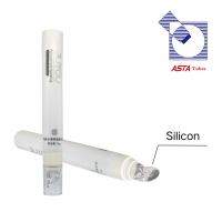 China Clear Silicone Plastic Tube Lip Balm Container 13-60mm Diameter Custom Cosmetic Packaging with 10,000 MOQ for sale