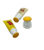 China 30ml Plastic Cosmetic Squeeze Tube with Clear Window and Brush Applicator - 13-60mm Diameter Range for OEM Packaging for sale
