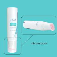 China 35mm Diameter Plastic Squeeze Tube with Silicone Brush Head - 30-100ml Capacity Custom Cosmetic Packaging for sale