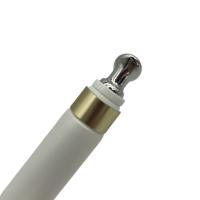 China 10ml-15ml Silver Eye Cream Cosmetic Tube with Zinc Alloy Massage Applicator - 13-60mm Diameter Custom Packaging for sale