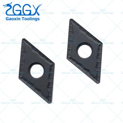 China 10PCS CNC Turning PVD Coated Inserts Black TiAlN Coating DNMG150408-GM for sale