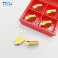 China Golden CNC Lathe Parting And Grooving Inserts for sale