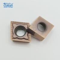 China Bronze CCMT120408 Cemented Carbide Inserts CNC Lathe Turning for sale