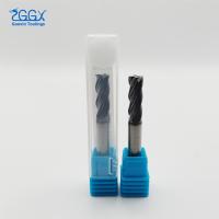 China CNC Tungsten Carbide Four Flute Solid End Mill Cutter 55 65 HRC for sale