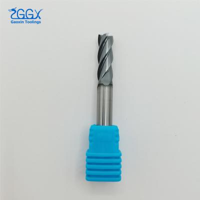 China CNC Tungsten Carbide Four Flute Solid End Mill Cutter 55 65 HRC for sale