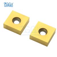 China 10pcs Yellow Carbide Cutter Inserts PVD Coating Metal Cutting Inserts for sale