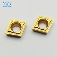 China CVD Coating Tungsten Carbide Inserts Lathe Turning CCMT060204 for sale