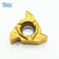 China Golden Cemented Carbide Threading Inserts Lathe Cutting 22.01NL-5.00GM for sale