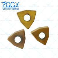China WCMX Golden CNC Tungsten Carbide Lathe Inserts WCMX040208 CVD PVD Coating Available for sale