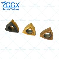 China WCMX Golden CNC Tungsten Carbide Lathe Inserts WCMX040208 CVD PVD Coating Available for sale