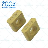 China Tungsten Cutting Carbide Milling Inserts CVD TiN Coated Yellow for sale