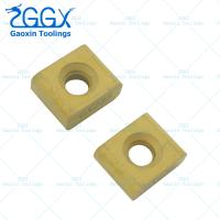 China Tungsten Cutting Carbide Milling Inserts CVD TiN Coated Yellow for sale