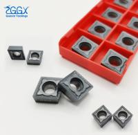 China Dark Grey CNC Turning Cemented Carbide Insert CCMT120404 For Lathe Turning Tools for sale
