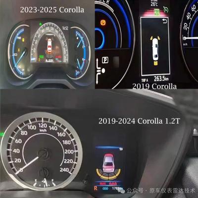 China Delicated Low Level Upgrade High Level Toyota Corolla Front 4 and Rear 4 Parking Reverse Sensor System for sale