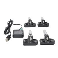 China Solar Powered Car Tire Pressure Monitoring System 433Mhz Frequncy Real Time Alerts for sale