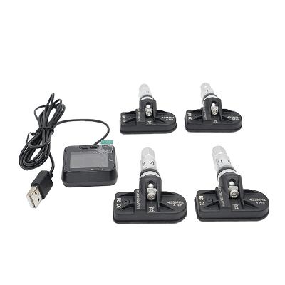 China Solar Powered Car Tire Pressure Monitoring System 433Mhz Frequncy Real Time Alerts for sale