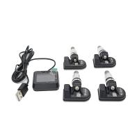 China Solar Powered Car Tire Pressure Monitoring System 433Mhz Frequncy Real Time Alerts for sale