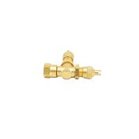 China 12V1 Three Links Tee Joint T-Joint Brass Tyre Valve for Truck Adapter Valve with Cap for TPMS for sale