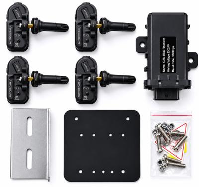 China 433Mhz Tire Pressure Monitoring System Car CAN BUS TPMS Kit High Precision for sale