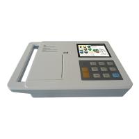 China Portable Digital Touch Screen 6 Channel 12 Lead Electrocardiograph ECG Machine 2kg for sale
