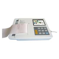 China Portable Digital Touch Screen 6 Channel 12 Lead Electrocardiograph ECG Machine 2kg for sale