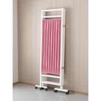 China Medical Stainless Steel Hospital Ward Screen Mobile Folding 4 Panel for sale
